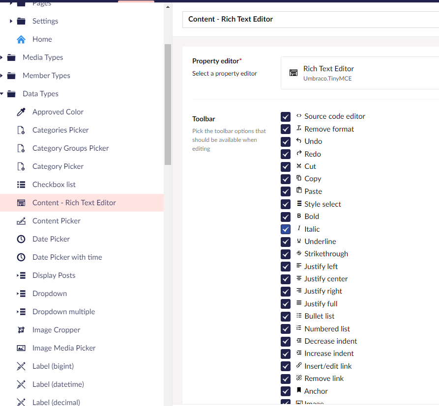 how to set text color in rich text edito